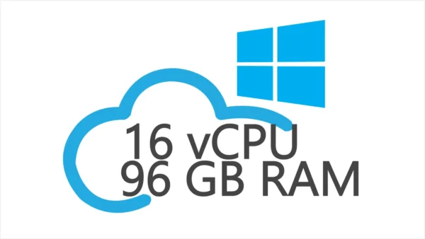 RDP Windows 16 Core 96 GB RAM – CloudPC